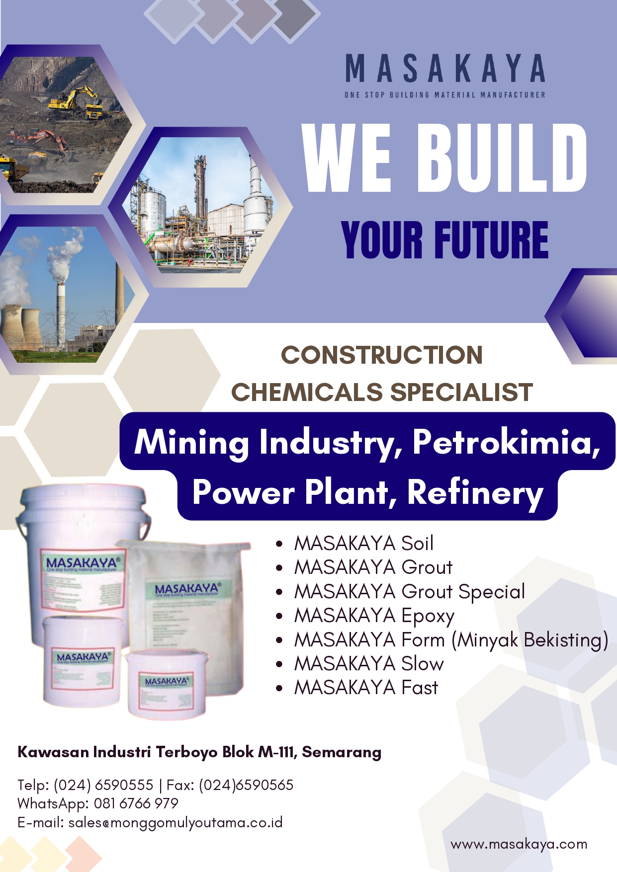 MASAKAYA Mining Industry, Petrokimia, Power Plant, Refinery – MASAKAYA